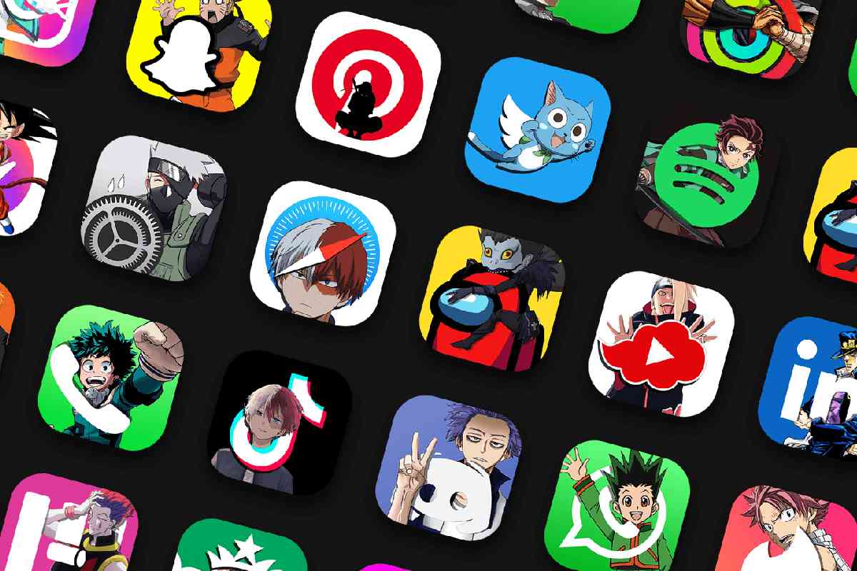 Anime icons for apps Set on Android, ISO how to set, 6 best Site